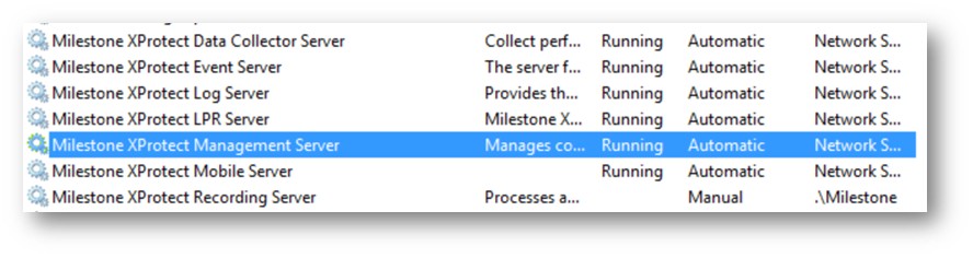 Changing the Management Server name after Milestone XProtect is ...