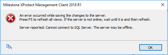 Cannot Add Devicecamera Cannot Edit Settings Xprotect Management Client
