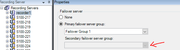 Not Possible To Select A Secondary Failover Server Group Hotfix For