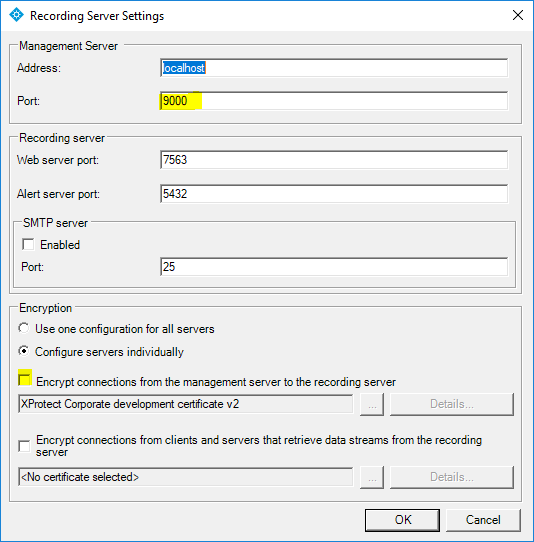 How to configure port numbers and routed connections between the ...