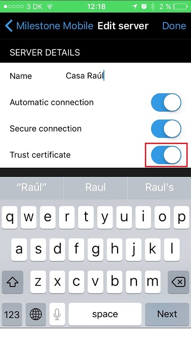 The Xprotect Ios Mobile App Fails To Login With