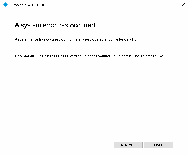Error The Database Password Could Not Be Verified Could Not Find