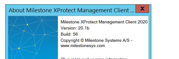 2020 R1 "a" vs 2020 R1 "b" (how to check for the installed XProtect ...