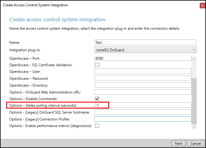 Onguard Xprotect Access Version 43 Workaround — Disable Status Polling