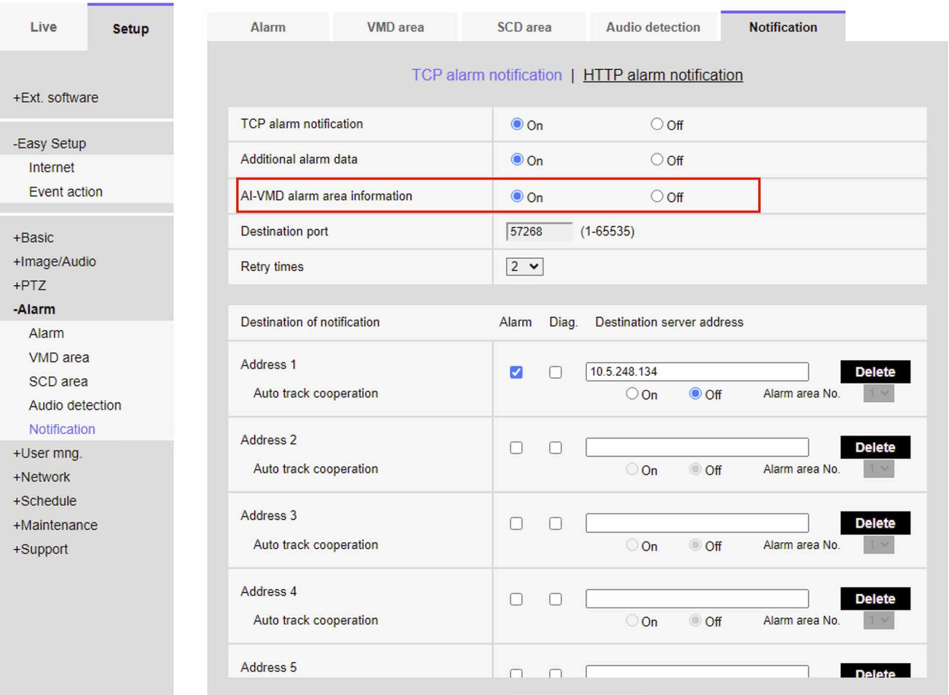 i-Pro/Panasonic [DP 12.8a+] — create non-windowed events for AI-VMD ...