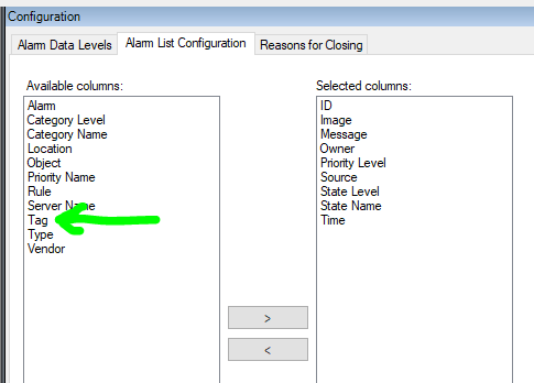 How to correctly use the 'Message' event header when generating alarms