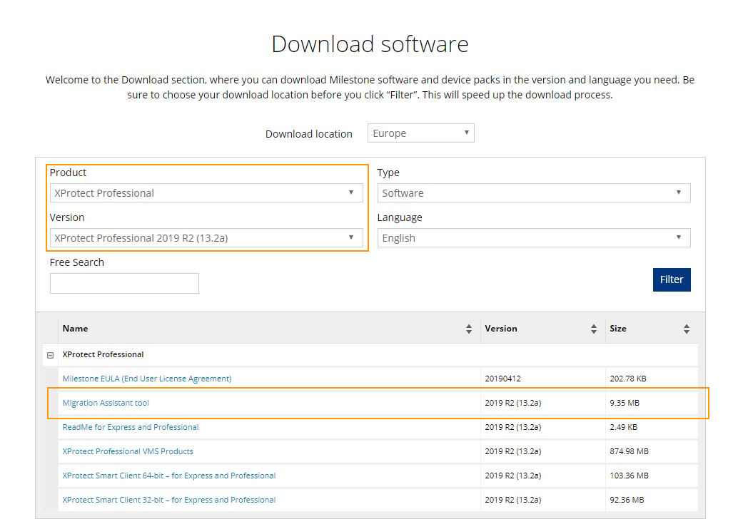 Milestone Migration Assistant Tool (FAQ & download)
