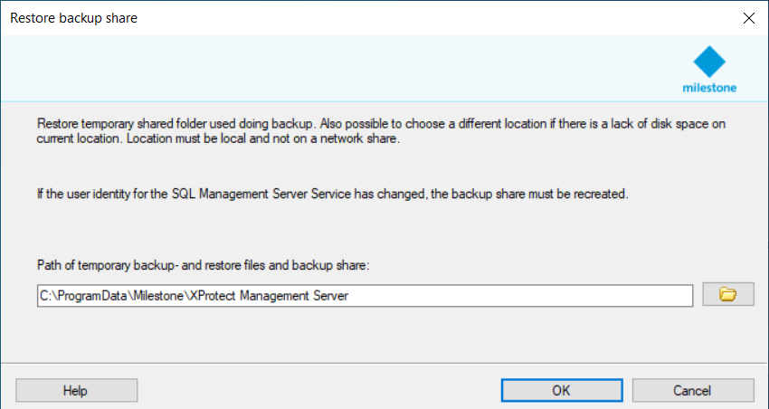 Management Server installation fails while creating the shared backup folder (troubleshooting)