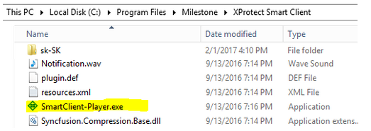 How to use the XProtect Smart Client Player