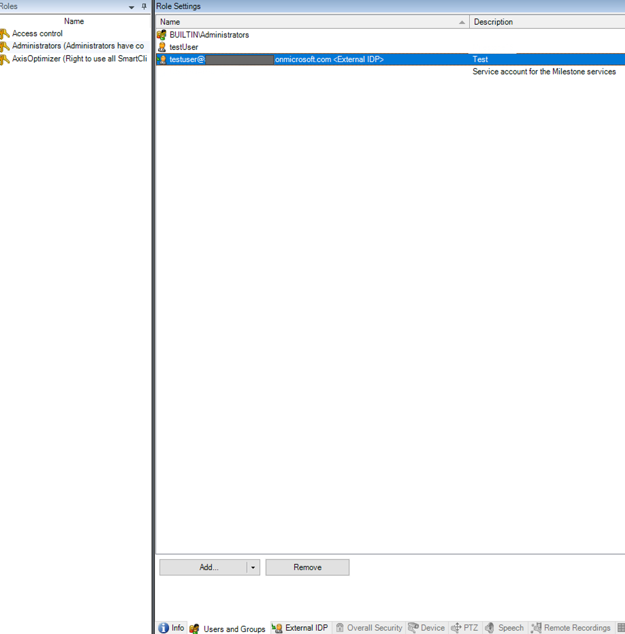 How to configure External IDP in XProtect using Azure Active Directory